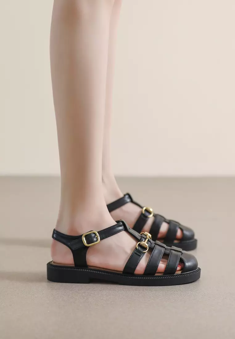 Buy Twenty Eight Shoes Horsebit Synthetic Leather Rome Sandals WW827-2 ...