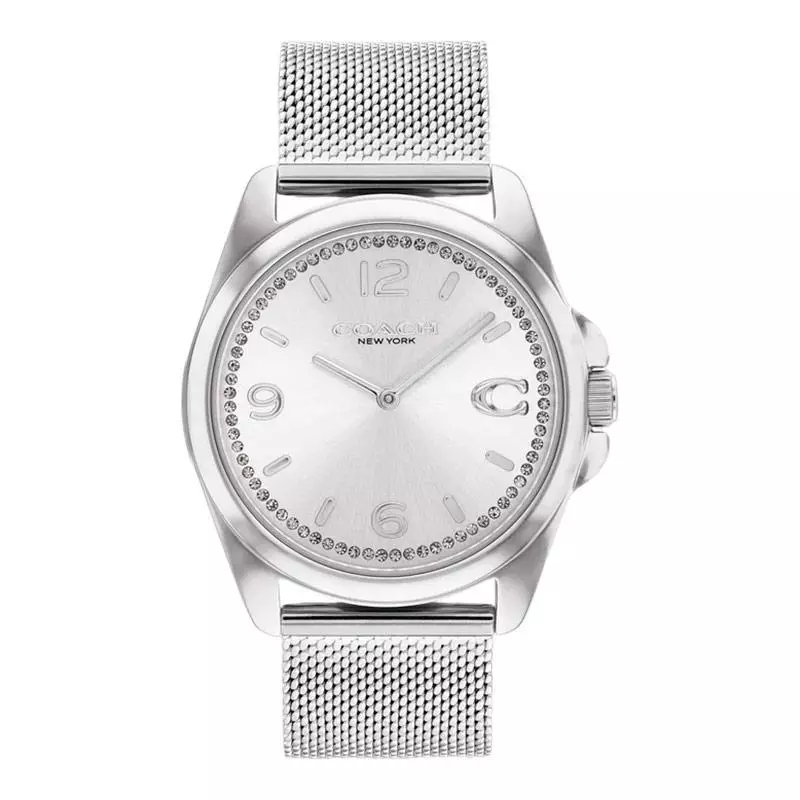 Jual Coach Jam Tangan Wanita Coach Greyson 14504146 Silver Dial ...