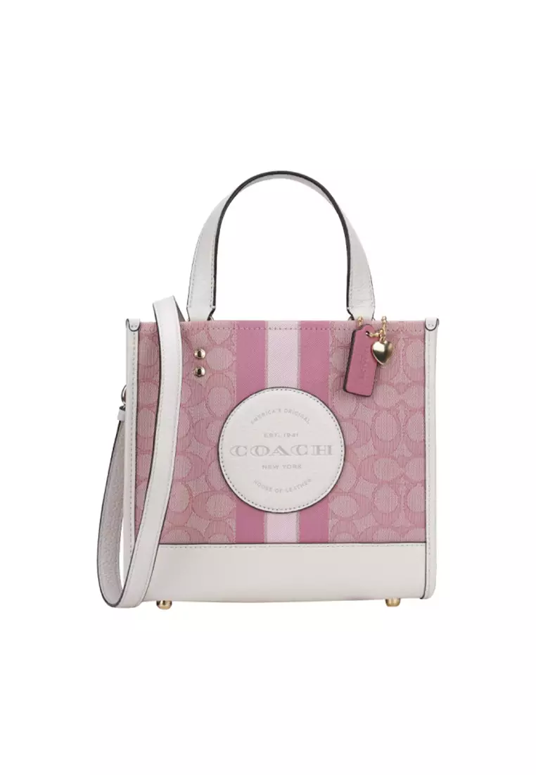 Jual Coach COACH DEMPSEY Women's Pink-Colorblock Tote Bag Original 2024 ...