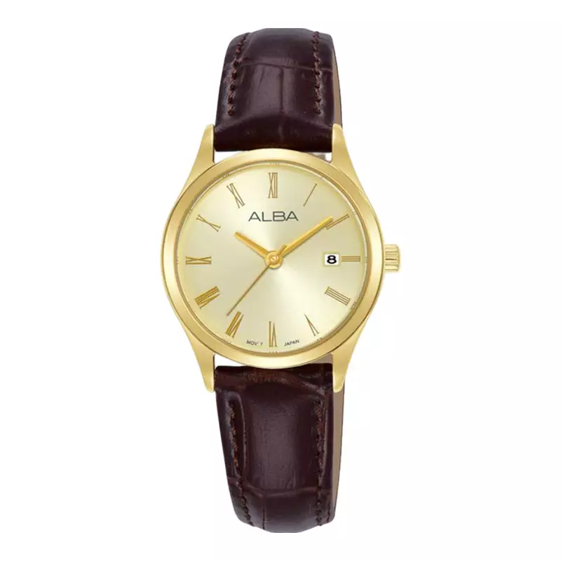 Jual Alba Jam Tangan Wanita Alba Fashion AH7EZ4X1 Ladies Analog Gold ...