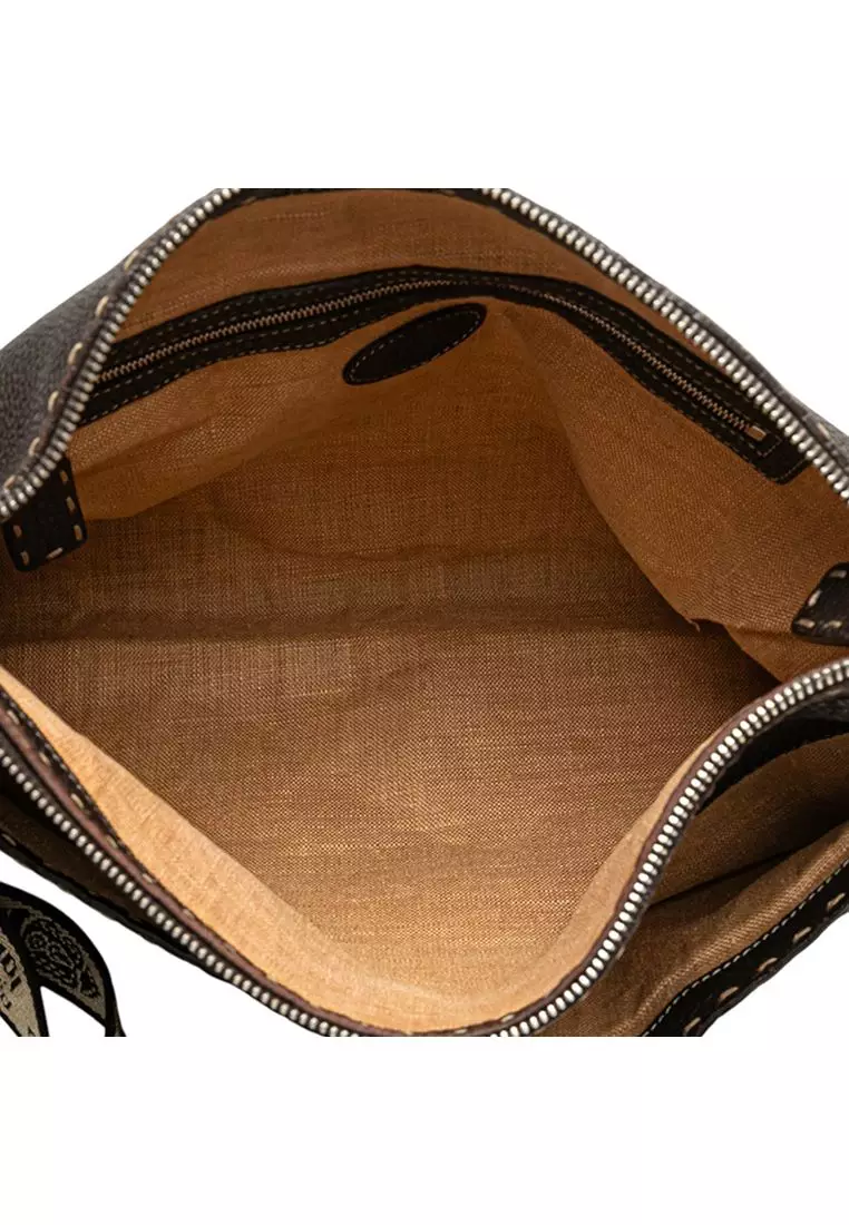 Buy Fendi Pre-Loved Fendi Leather Selleria Crossbody 2025 Online | ZALORA