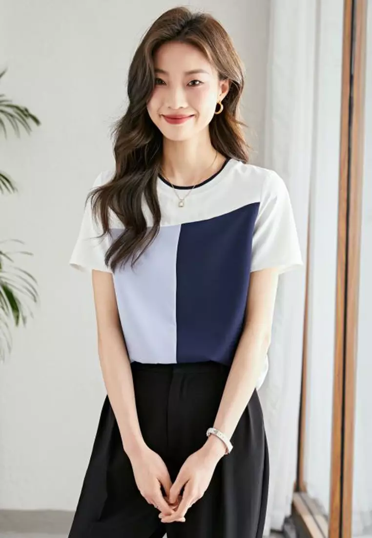 Buy Halo Color Block Top 2025 Online | ZALORA