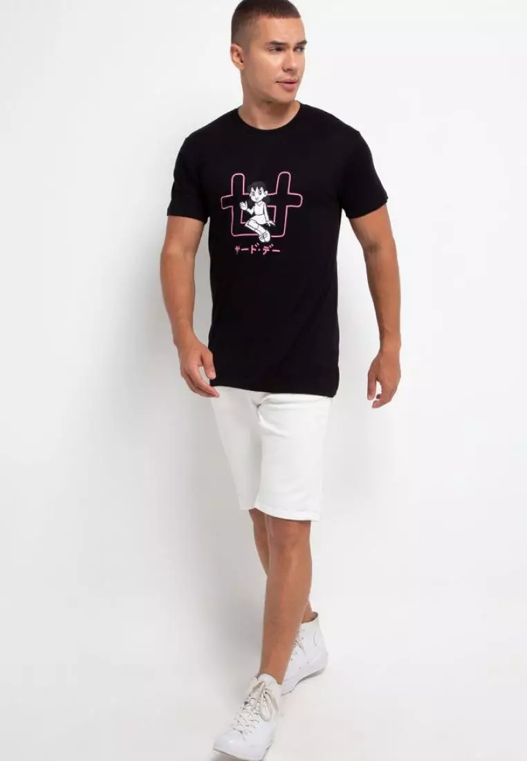 Jual Third Day MTG23 doraemon shizuka outline logo hitam kaos pria ...