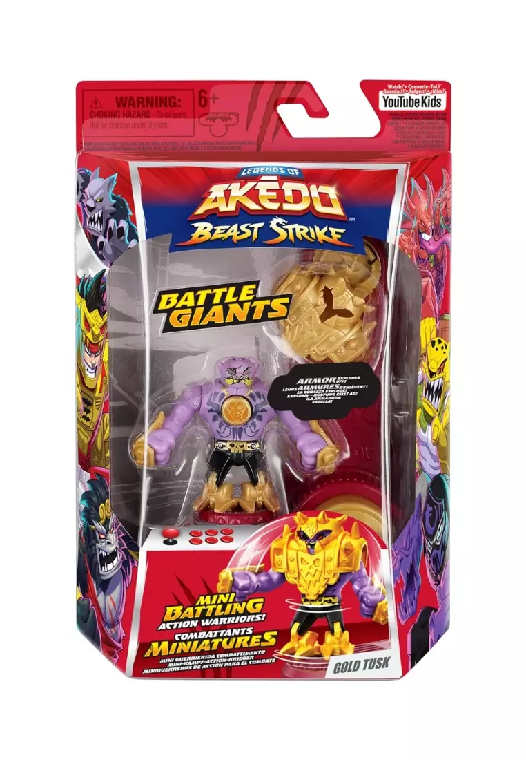 Buy Akedo Legends of Akedo Beast Strike Battling Giant Gold Tusk. Mini ...