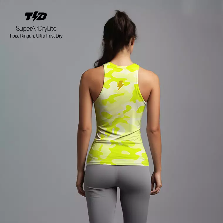 Jual TD Active LSC57 Crop Tank Top Olahraga Camo SuperAirDry Lite Warna ...