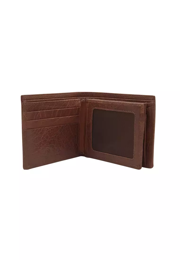 Buy Oxhide Men Wallet with Coin Pouch - Bifold Wallet Brown J0018 ...