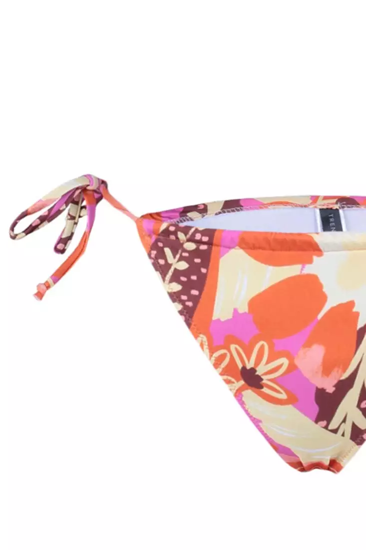 Buy Trendyol Floral Pattern Tie High Leg Bikini Bottoms 2024 Online ...