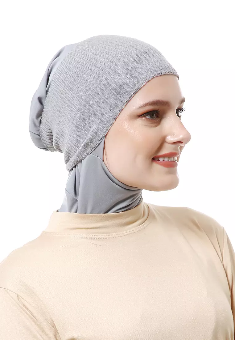 Jual Evernoon Irma Ciput Muslimah Wanita Motif Polos Simple Fashion Women - Grey Original 2025 ...