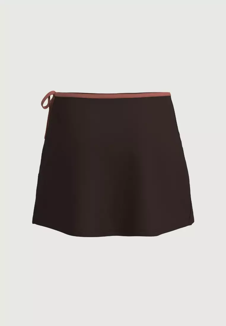 Buy Sunseeker Chicory Coffee Wrap Front Jersey Skirt 2026 Online | ZALORA