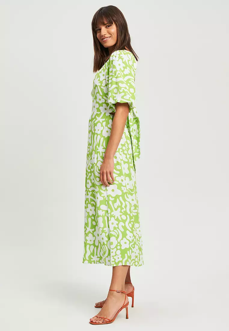 Buy Savel Brodie Midi Dress Online | ZALORA Malaysia