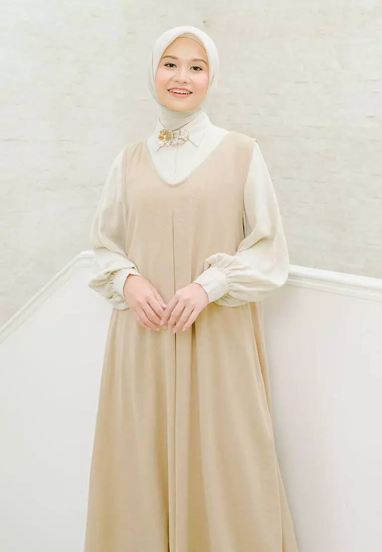 Jual Lozy Hijab Lozy Hijab - Hagia Overall Creamy Original 2024 | ZALORA Indonesia