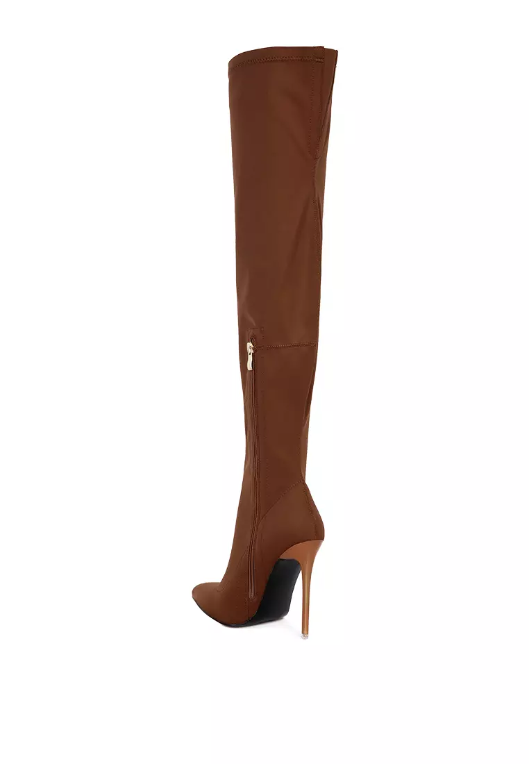 Buy London Rag Tan Superstretch Stiletto Long Boot Online | ZALORA Malaysia