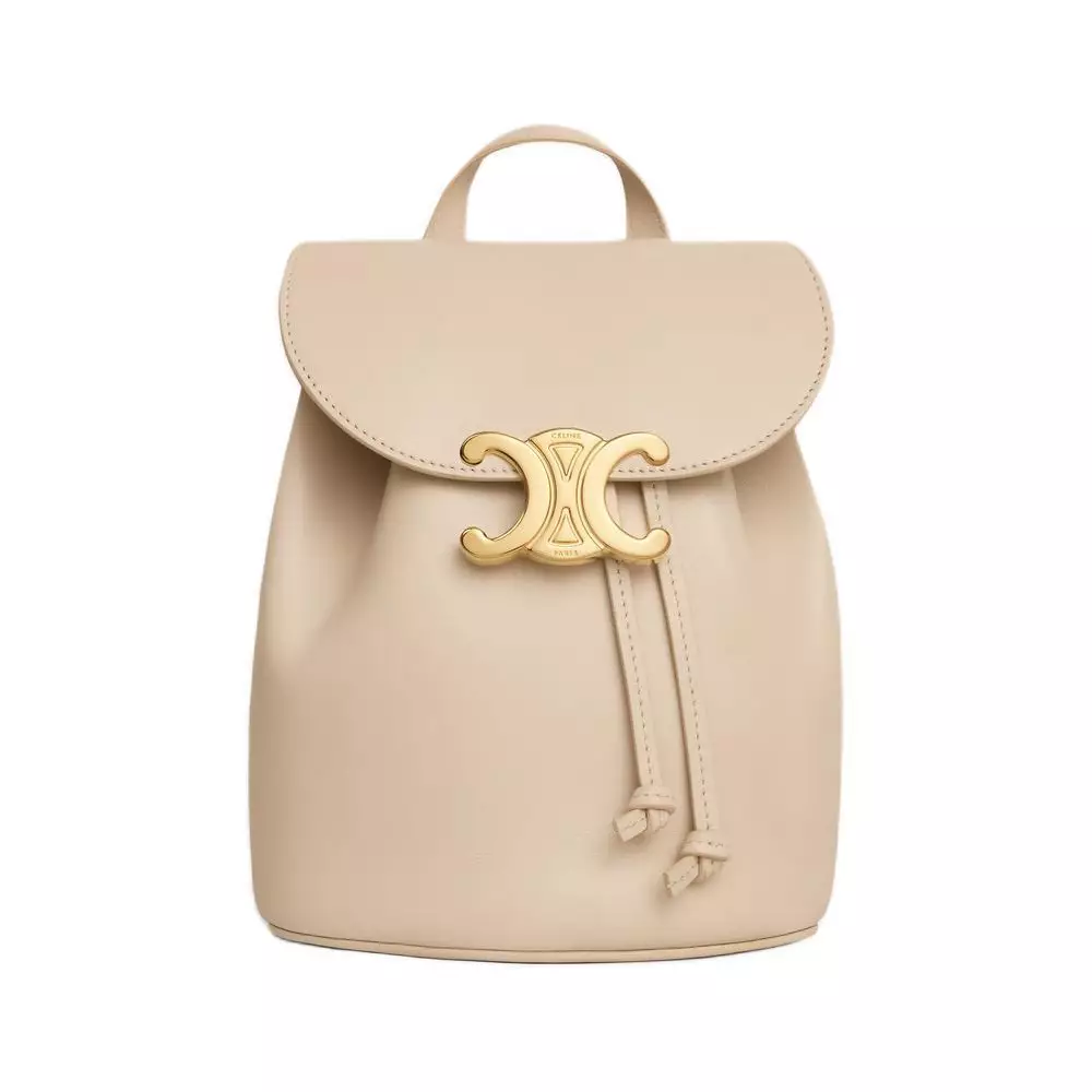 Jual Celine Bonnie Backpack in Smooth Calfskin Leather Natural Original ...