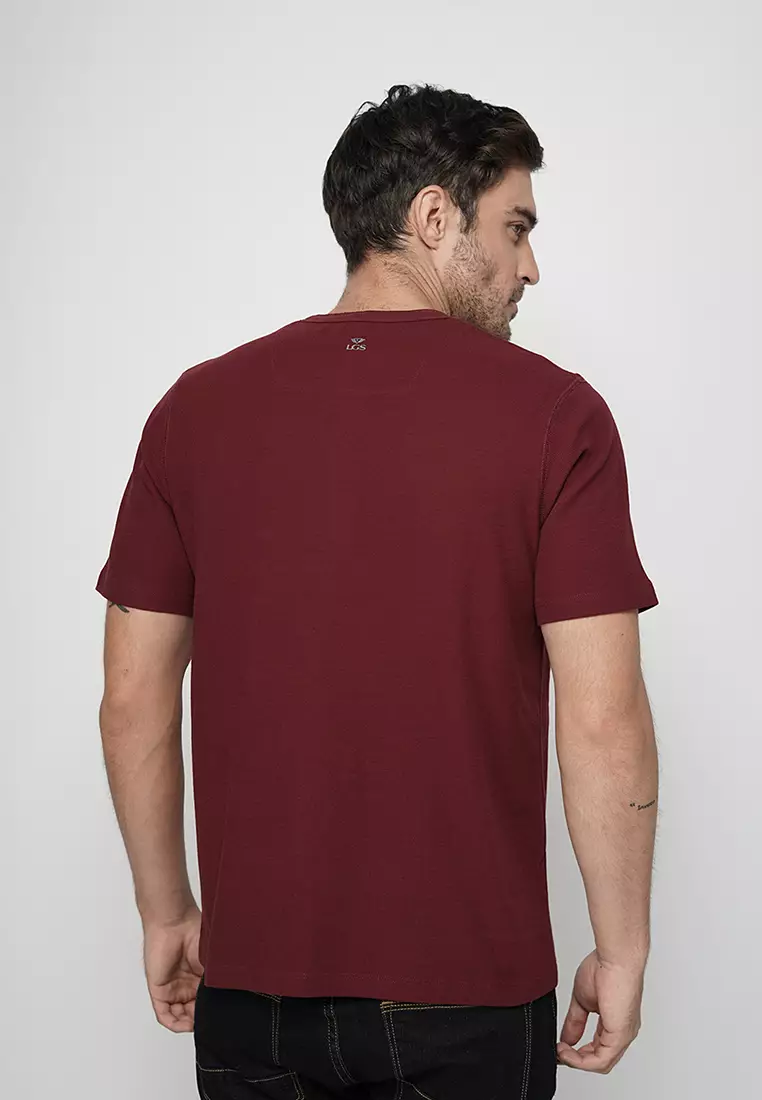 Jual LGS LGS - Kaos Casual Pria - Lengan Pendek - Kerah Henley - Kaos ...