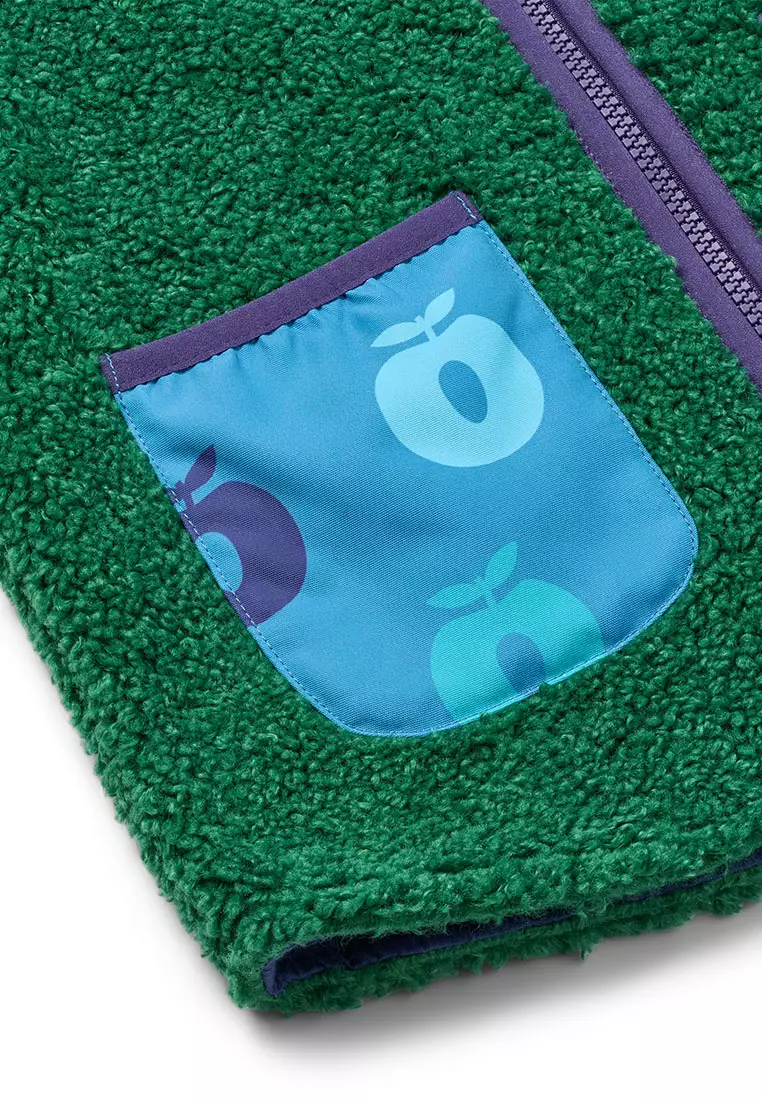 Buy Smafolk Nero fleece jacket with apples 2025 Online | ZALORA