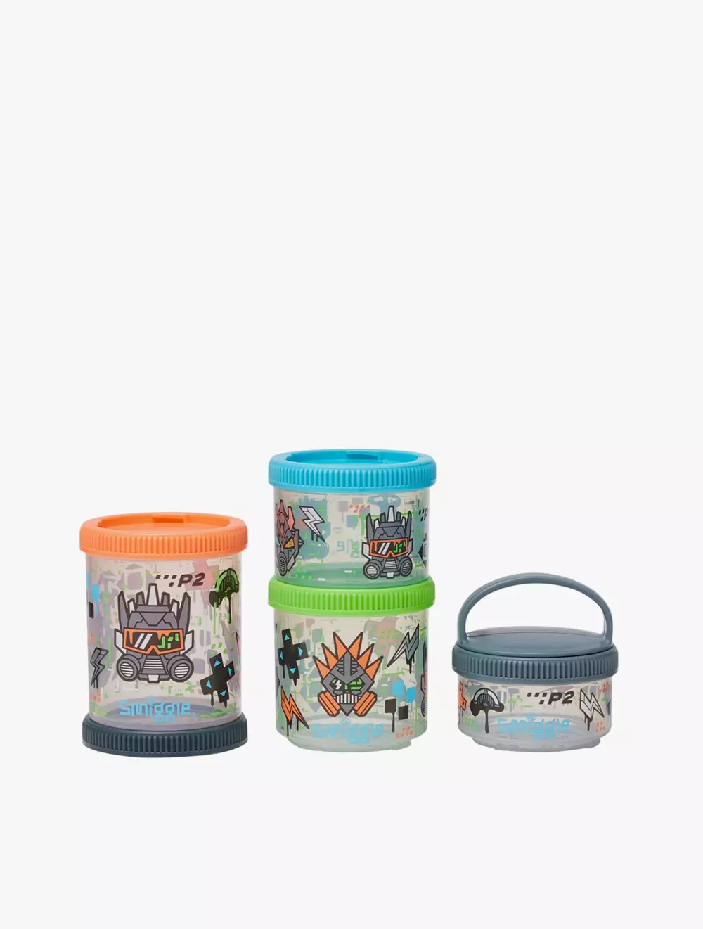 Jual Smiggle Smiggle Trailblazer Snack & Stack Containers - IGL457049GRY Original 2025 | ZALORA ...