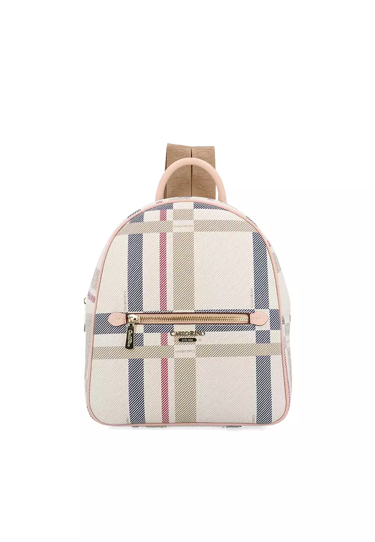 Carlo Rino CR Windsor Edit Backpack - Medium Beige 2025 | Buy Carlo ...