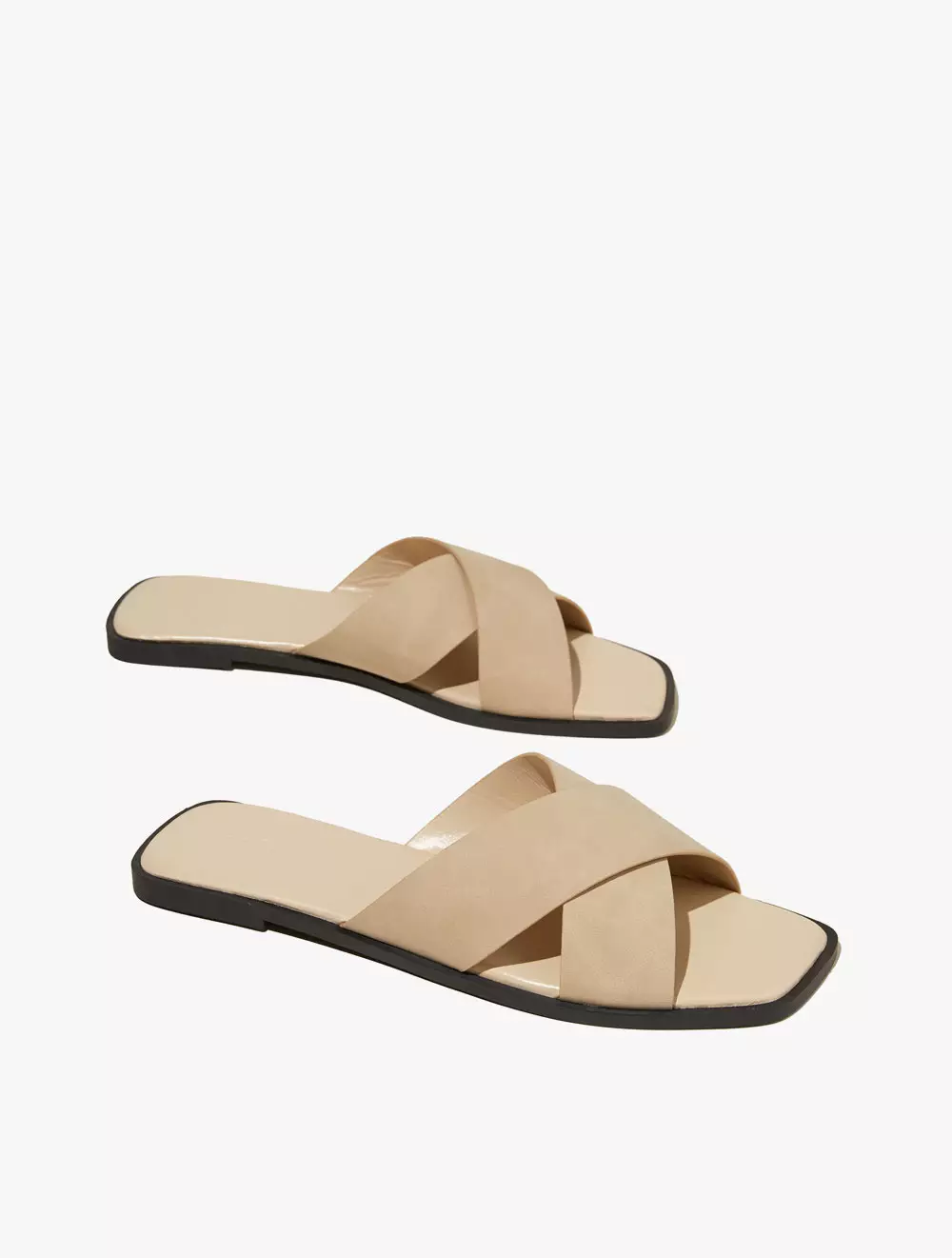 Jual Rubi Rubi - Sepatu Wanita - Cloverly Crossover Slide - Light Sand ...