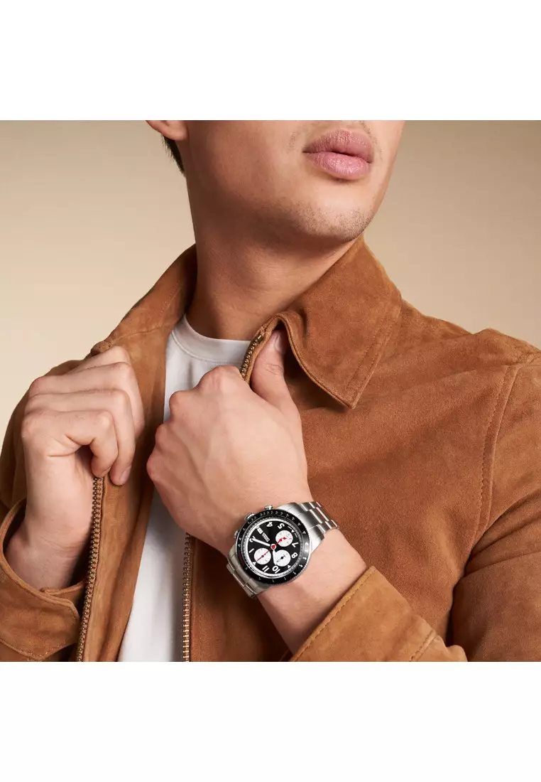 網上選購 Fossil Sport Tourer Chronograph Stainless Steel Watch FS6045 2025 ...