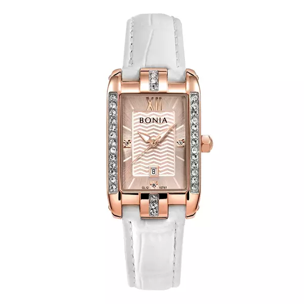 Jual BONIA Jam Tangan Wanita Bonia Elegance Gold Dial Analog B10797 ...