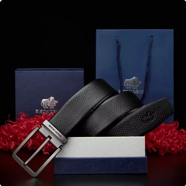 Jual Bison Denim Bison Denim Gesper Ikat pinggang Pria Kulit Sapi Asli ...