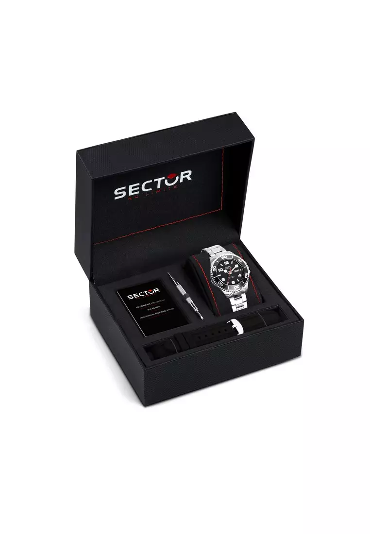 Buy Sector Sector 230 43mm Men's Automatic Black Watch R3223161019 ...