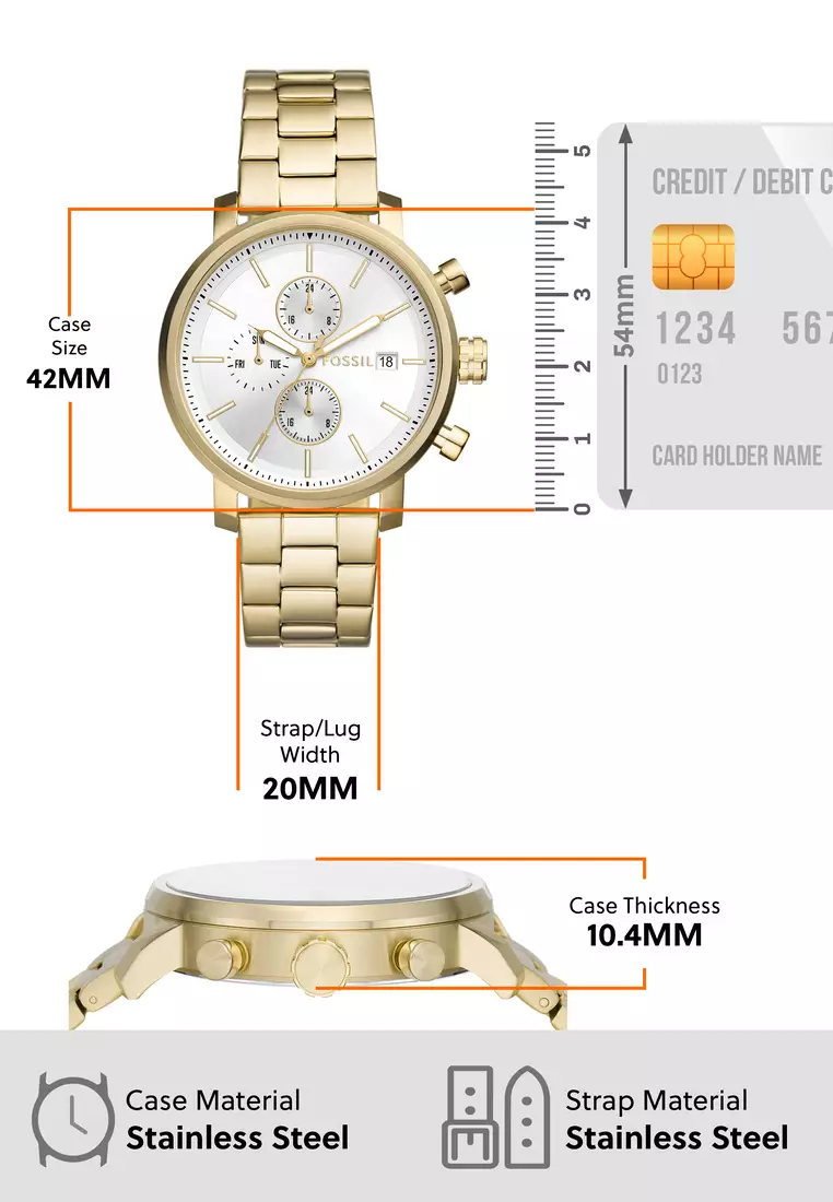 Buy Fossil Fossil Men's Rhett Chronograph Watch ( BQ2852 ) - Quartz ...