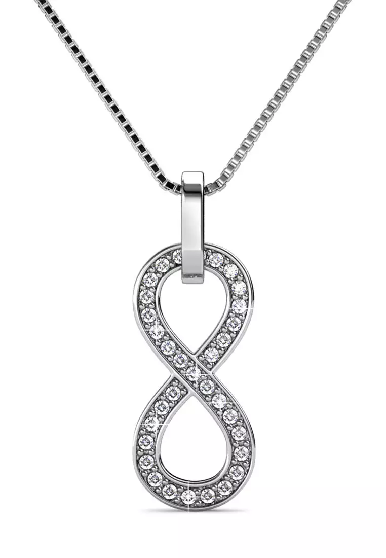 Jual Her Jewellery Infinity Eight Pendant WG - Kalung Crystal Swarovski ...