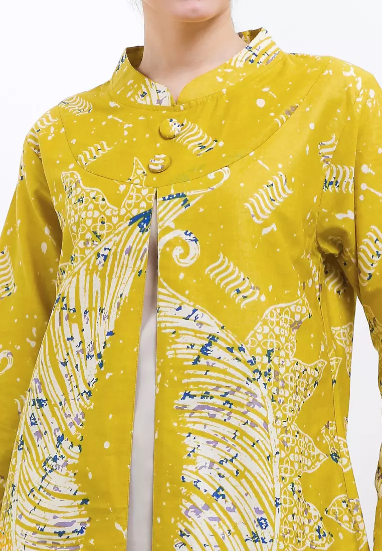 Jual Batik Tibodunyo Blarak Tunik Batik Premium Wanita Casual Modern ...