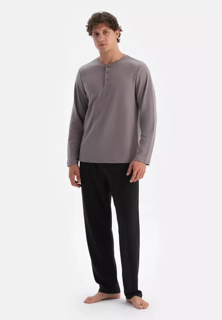 Buy DAGİ Smoke Celliant T-Shirt & Trousers Set, Crew Neck, Regular Fit ...