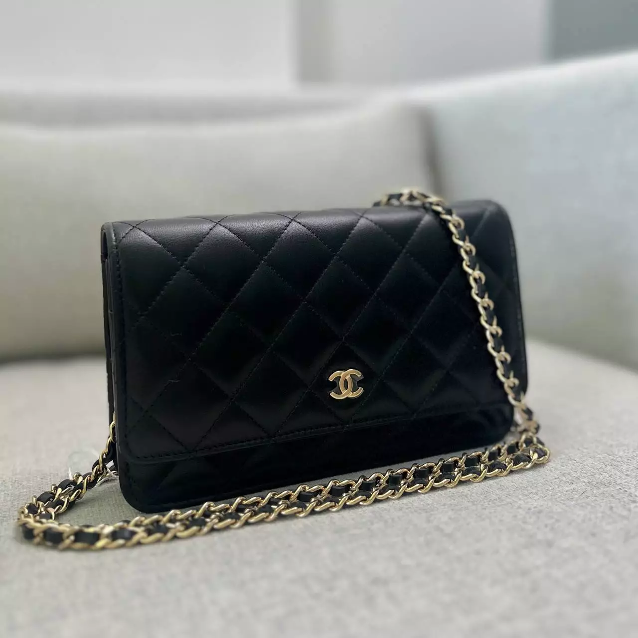 Jual Chanel Classic Wallet On Chain Lambskin Black Ghw Original 2025 ...