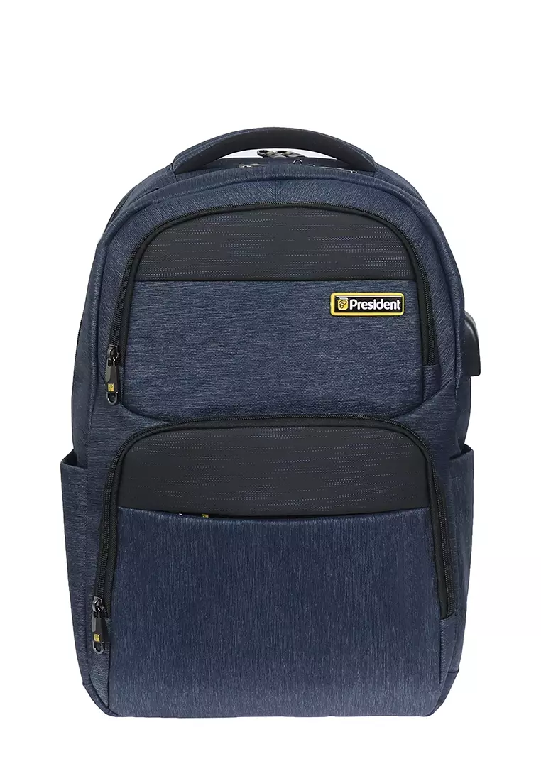 Jual President Backpack President 5897-01 Navy Blue Original 2024 ...