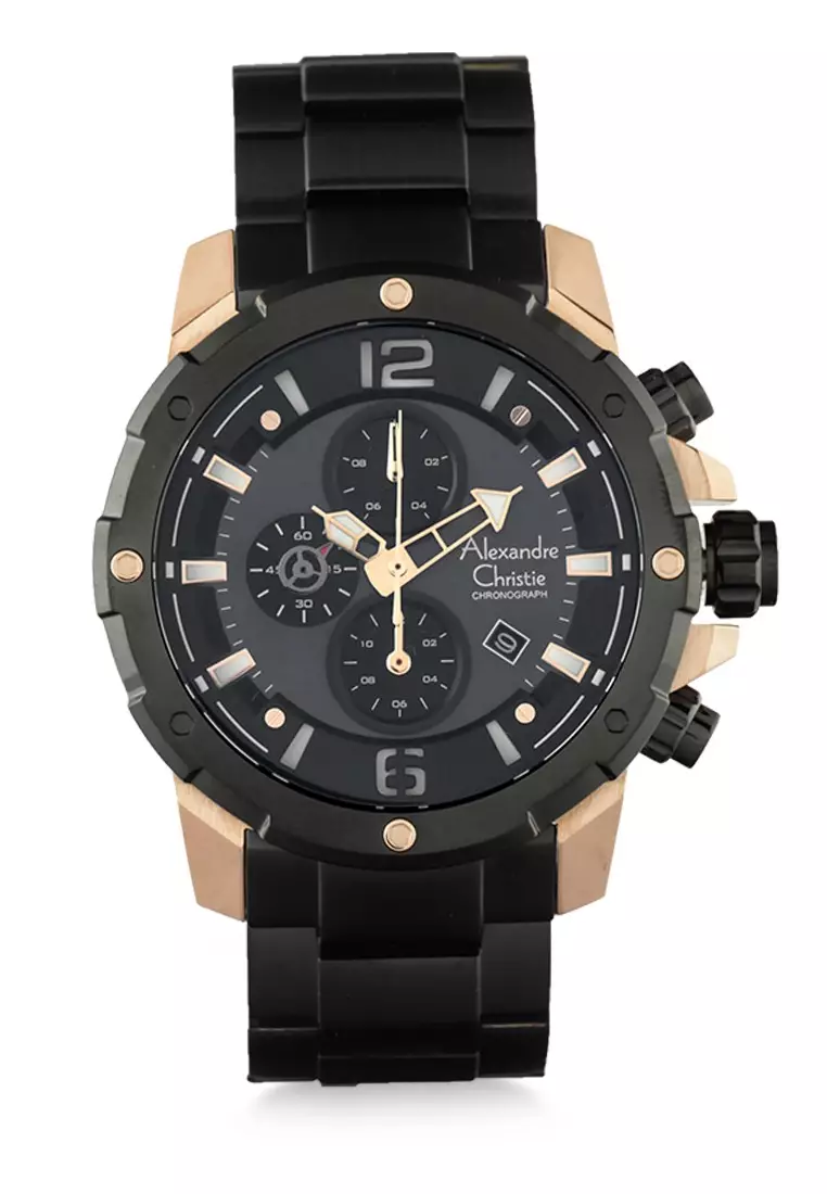 Jual Alexandre Christie Alexandre Christie Jam Tangan Pria - Black ...