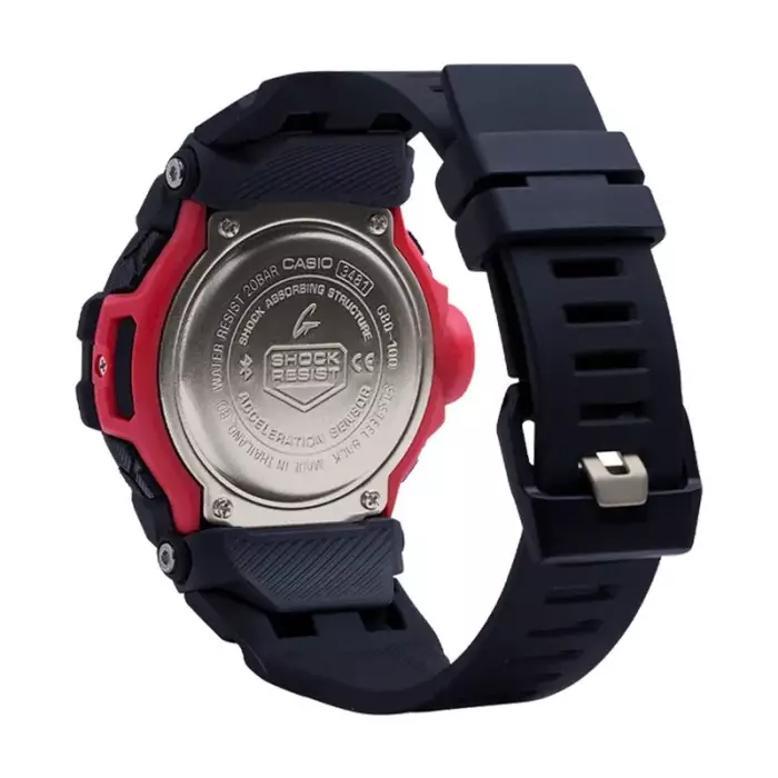 Jual Casio Casio G-Shock GBD-100-1DR Merah Karet Hitam Cowok Original ...