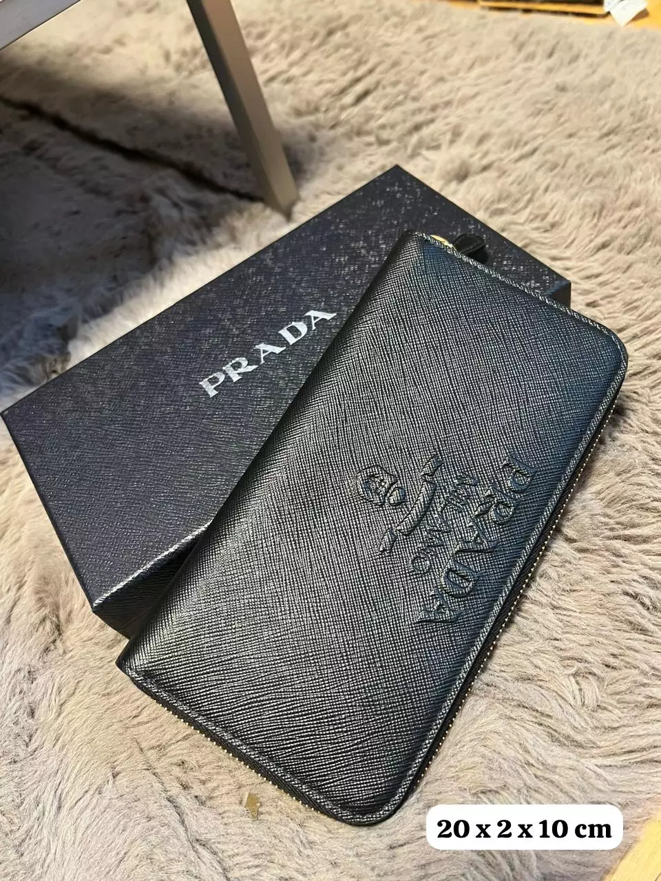 Jual Prada Prada Wallet 1ML506 Saffiano Emboss Nero Original 2025 | ZALORA Indonesia
