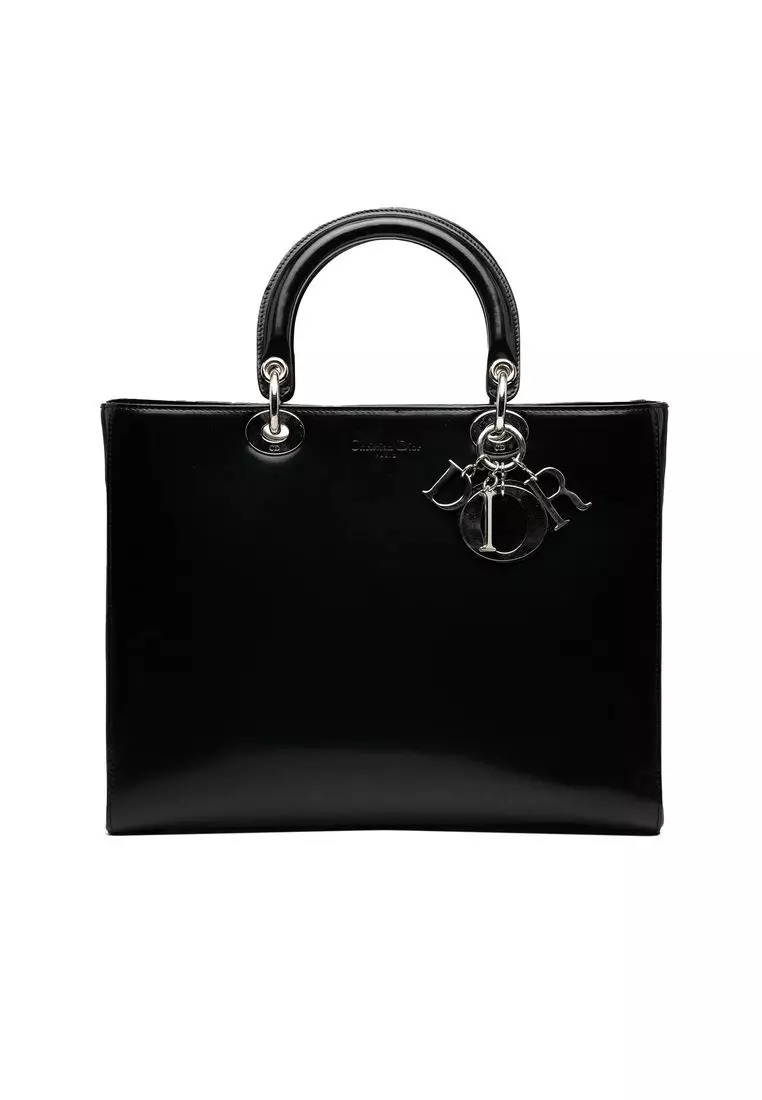 Buy Dior Pre-Loved Dior Large Patent Lady Dior 2025 Online | ZALORA