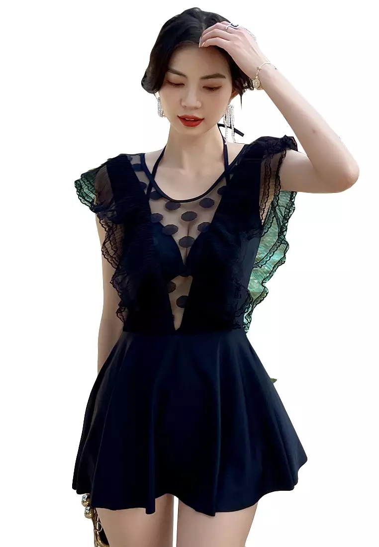 Buy Zitique Sexy Tulle Low One Piece Swimsuit 2024 Online Zalora