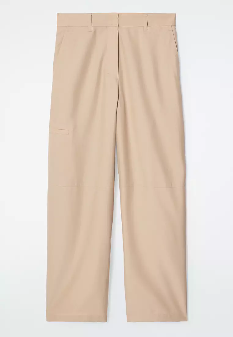 Buy COS Barrel-Leg Utility Trousers 2025 Online | ZALORA