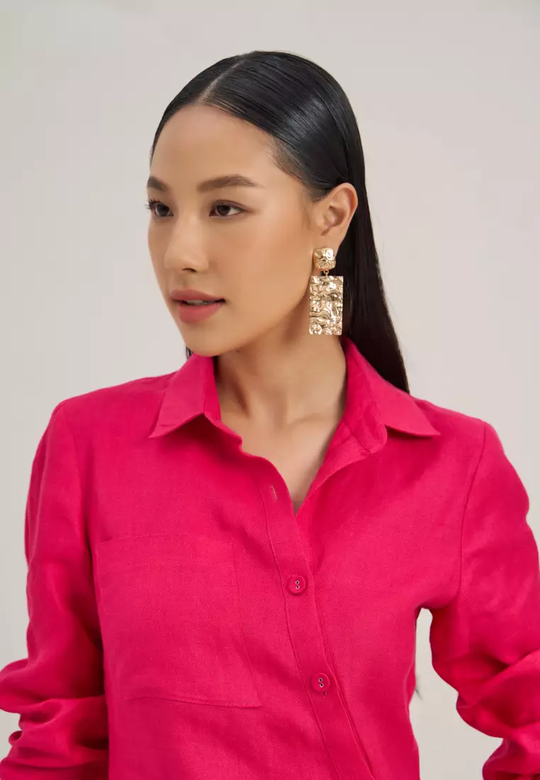 Buy F2 - Fashion and Freedom Fluorescent Pink Chemise Top 2025 Online ...