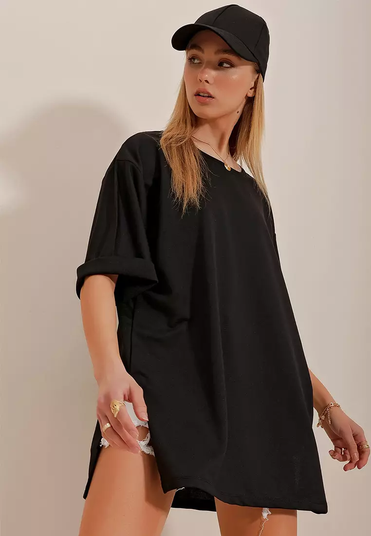 Buy Alacati Oversized T-Shirt with Slits 2026 Online | ZALORA