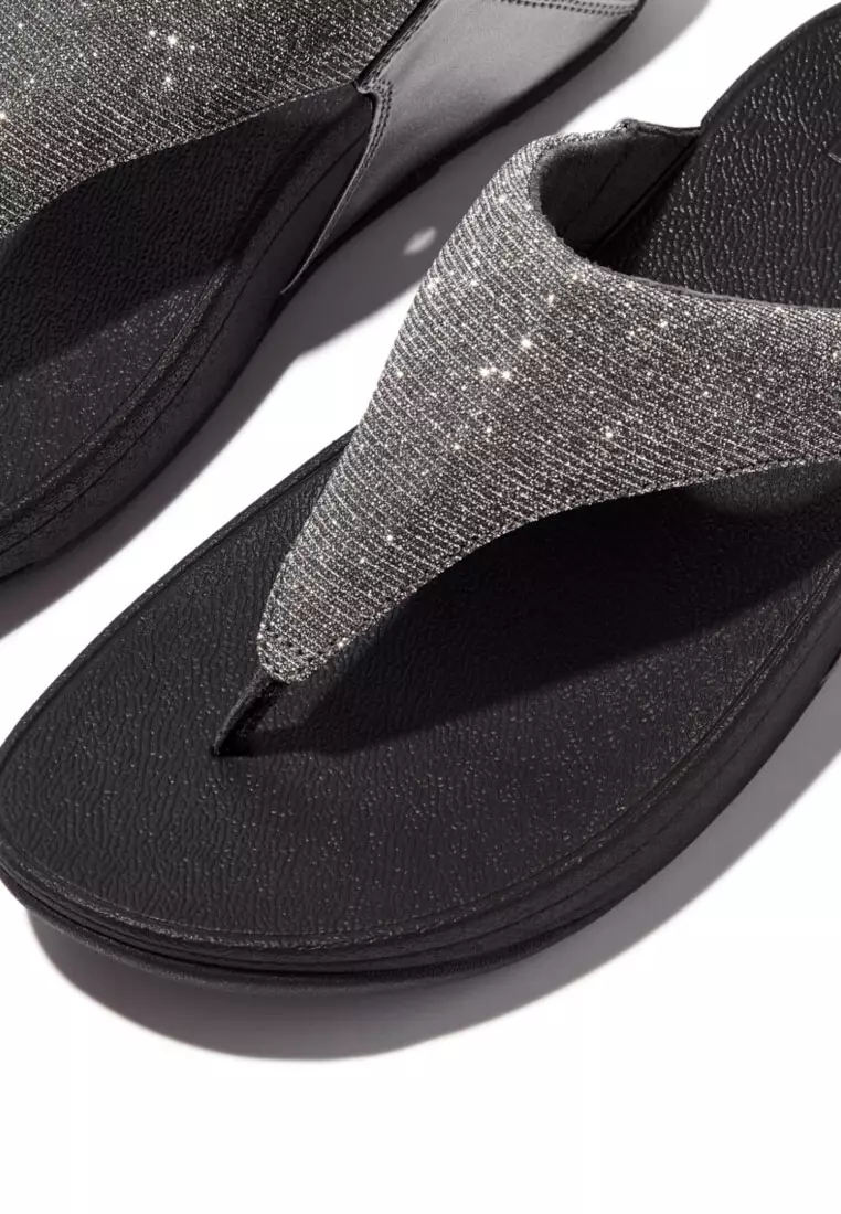 Buy Fitflop FitFlop LULU Shimmerlux Toe-Post Sandals - Pewter (FZ7-054 ...