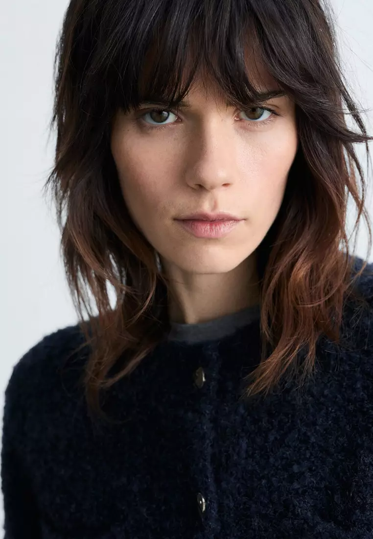 Mango Bouclé Jacket With Jewel Buttons 2025 | Buy Mango Online | ZALORA ...