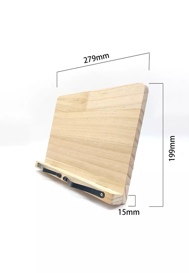 aMagic Small pine wood adjustable angle reading stand music computer ...