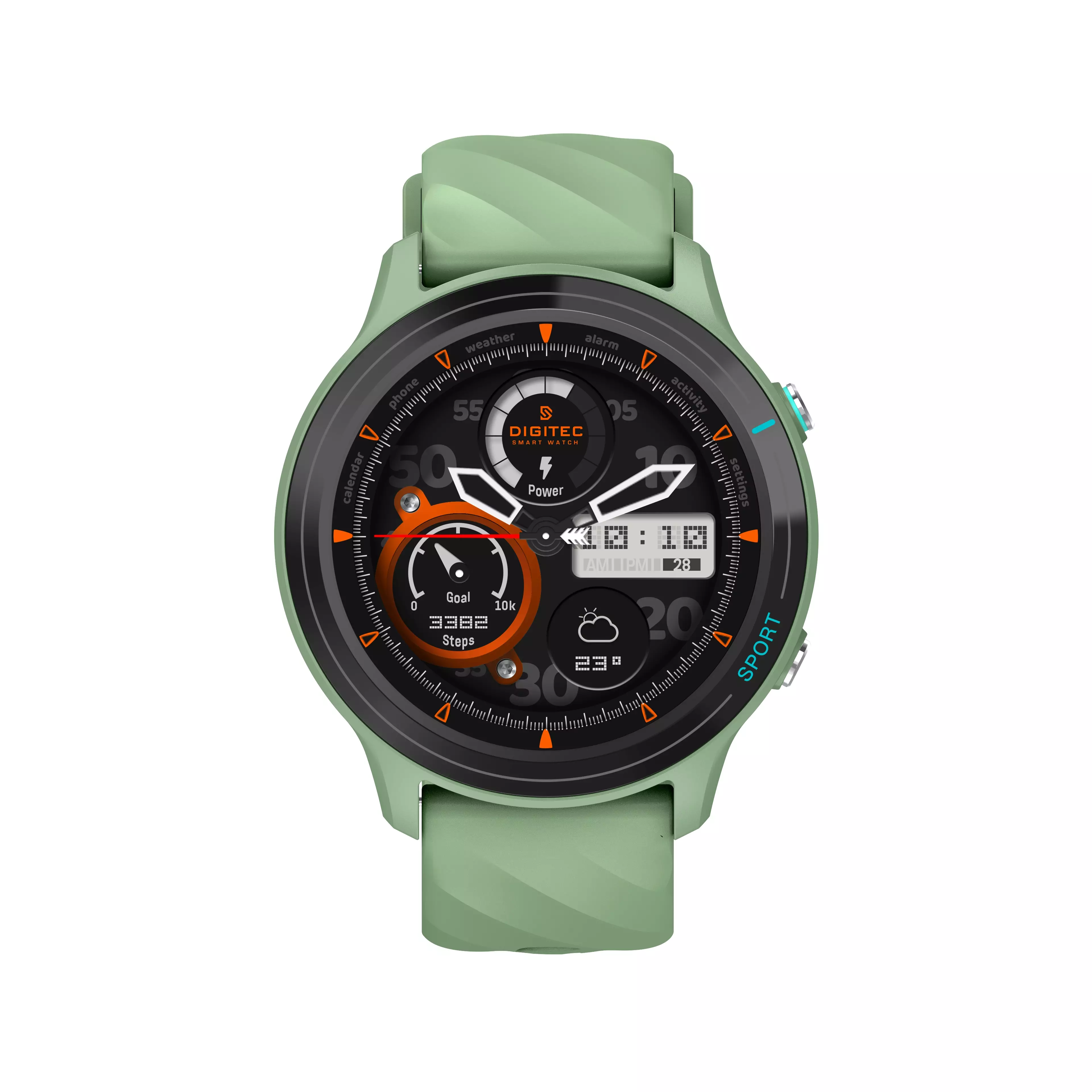 Jual Digitec Digitec Jam Tangan Pria - Green - Rubber - DG-SW-HELIX-GR ...