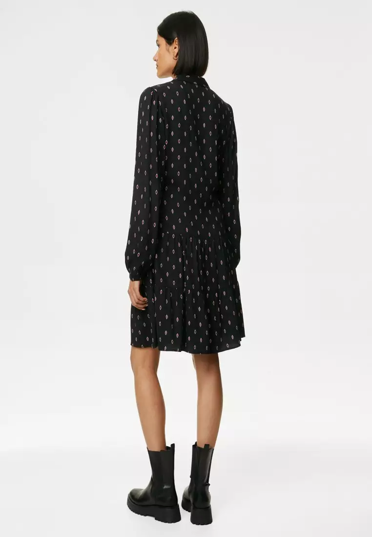Buy MARKS & SPENCER Printed Knee Length Tiered Dress 2026 Online | ZALORA Philippines