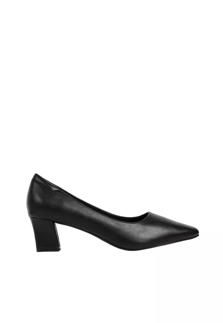 Buy Happy2U Bibi Square Pump Heels Online | ZALORA Malaysia