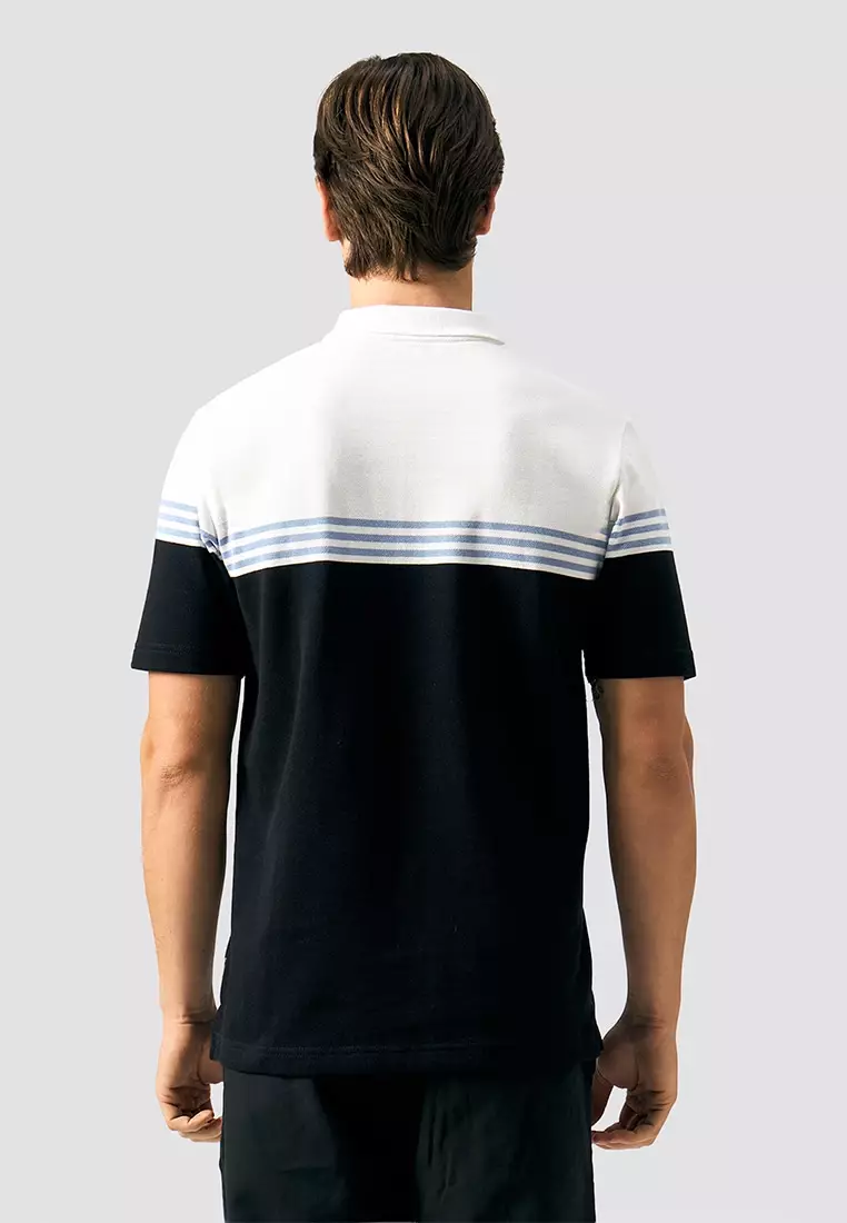 Buy MEMO Color Blocking Textured Polo 2025 Online | ZALORA Philippines