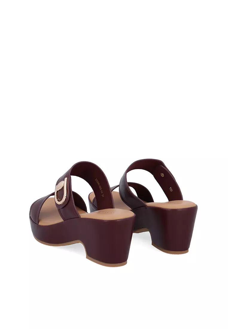 Buy Carlo Rino Maroon Diorlyn Sandals 2026 Online | ZALORA