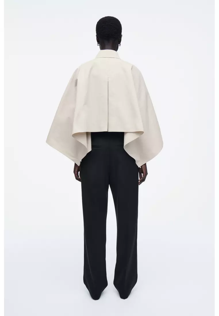 Buy COS OVERSIZED CROPPED TRENCH COAT CAPE 2025 Online | ZALORA