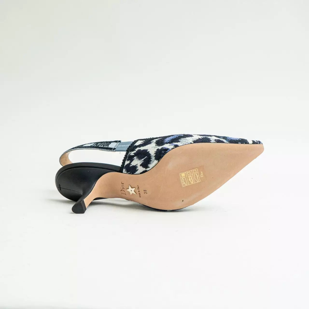 Jual Christian Dior Slingback 65 Kitten Heels Ocean Original 2025 ...